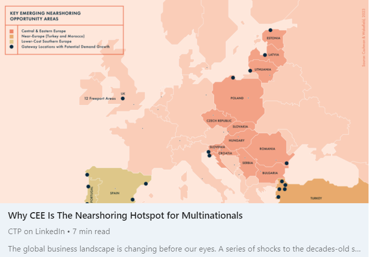 Why is #CEE the perfect #nearshoring destination for multinational ...